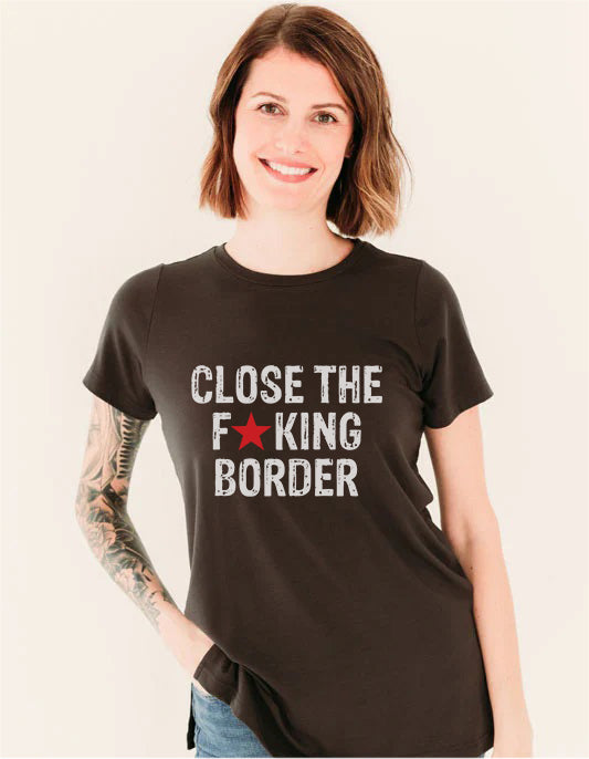 Close The Border T Shirt | MAGA Clothing | Best Trump T Shirts – Donald ...